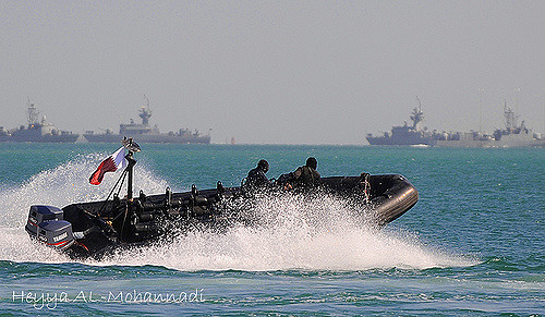 Qatar Navy, US Navy and logistics ships