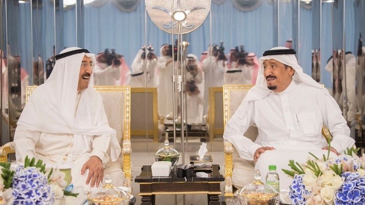 Saudi King Salman, Emir Sabah and Qatar crisis