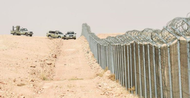 A Saudi-US military team toured the Saudi border with Iraq